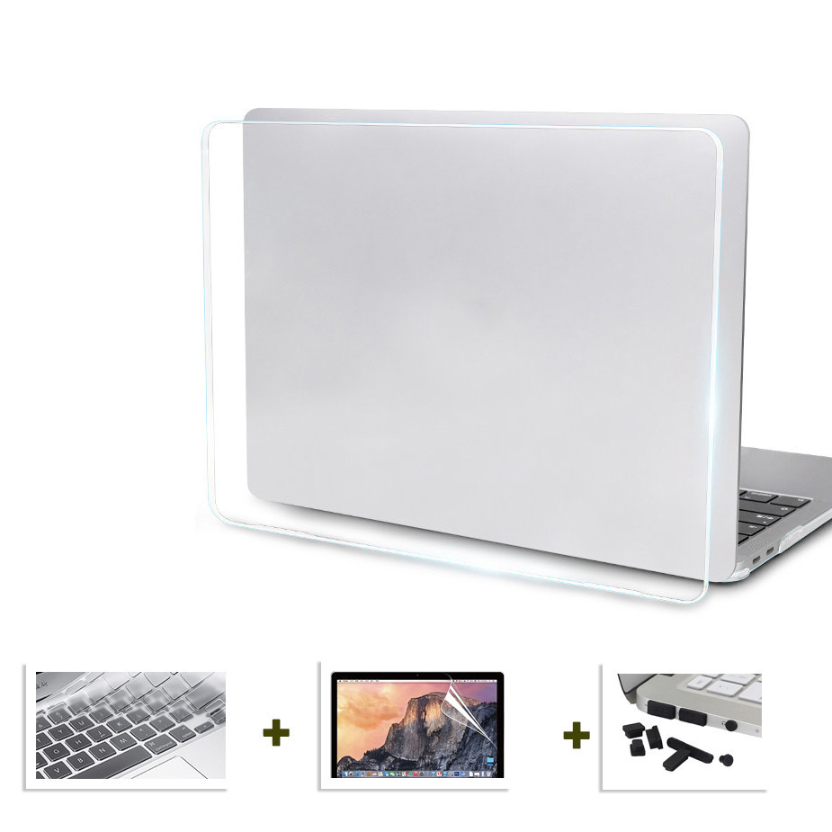 4 in 1 Crystal Transparent Clear Case for Macbook Air New Pro Retina 11 ...