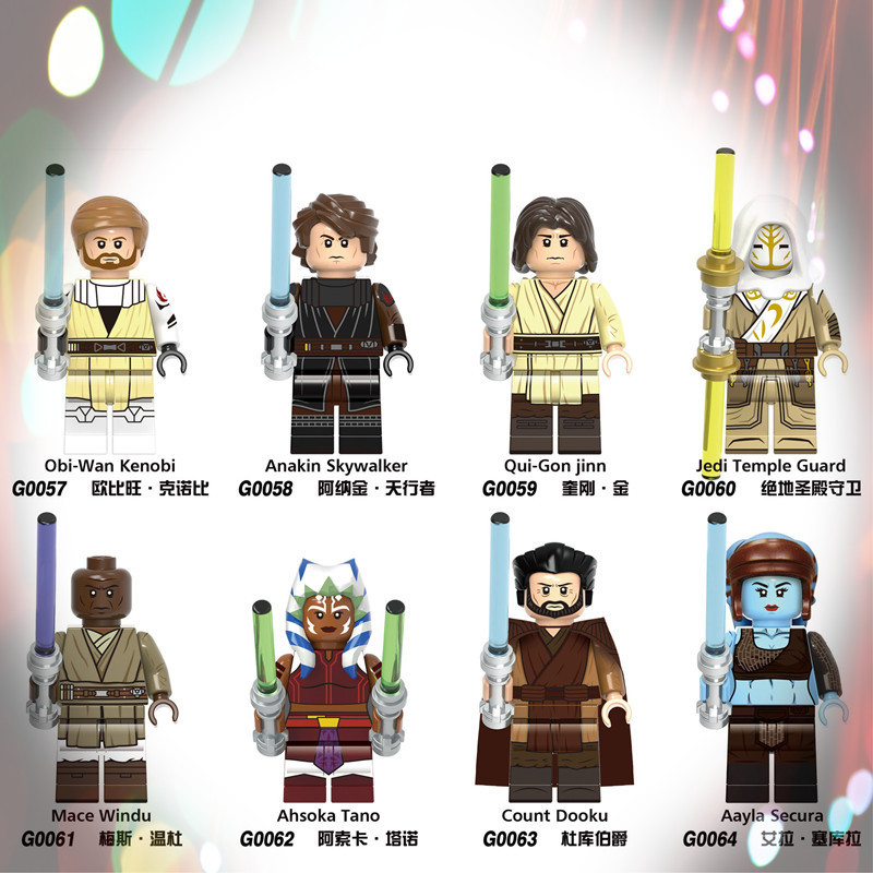 Movie Mini Character Series Assembled Building Blocks Obiwan Anakin ...