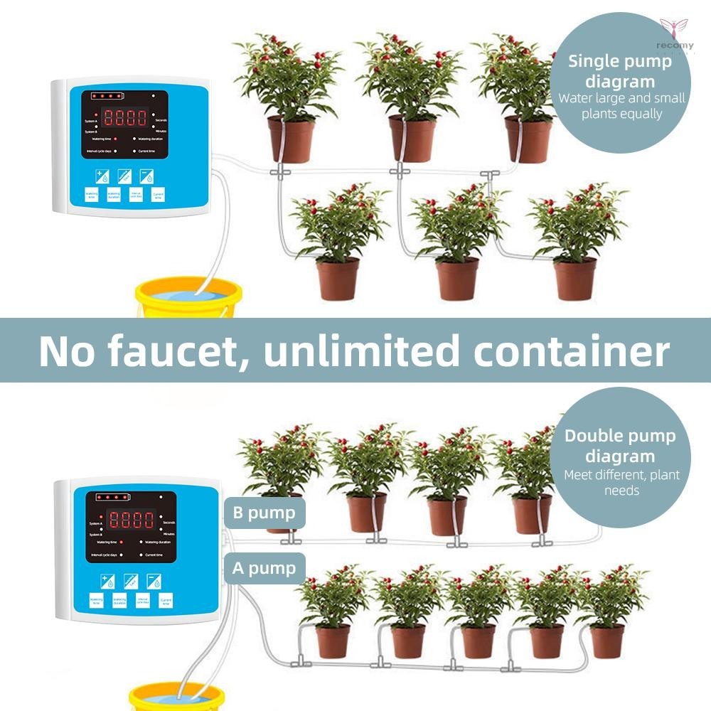 Automatic Drip Irrigation Kit USB Power Operation and Solar Panel ...