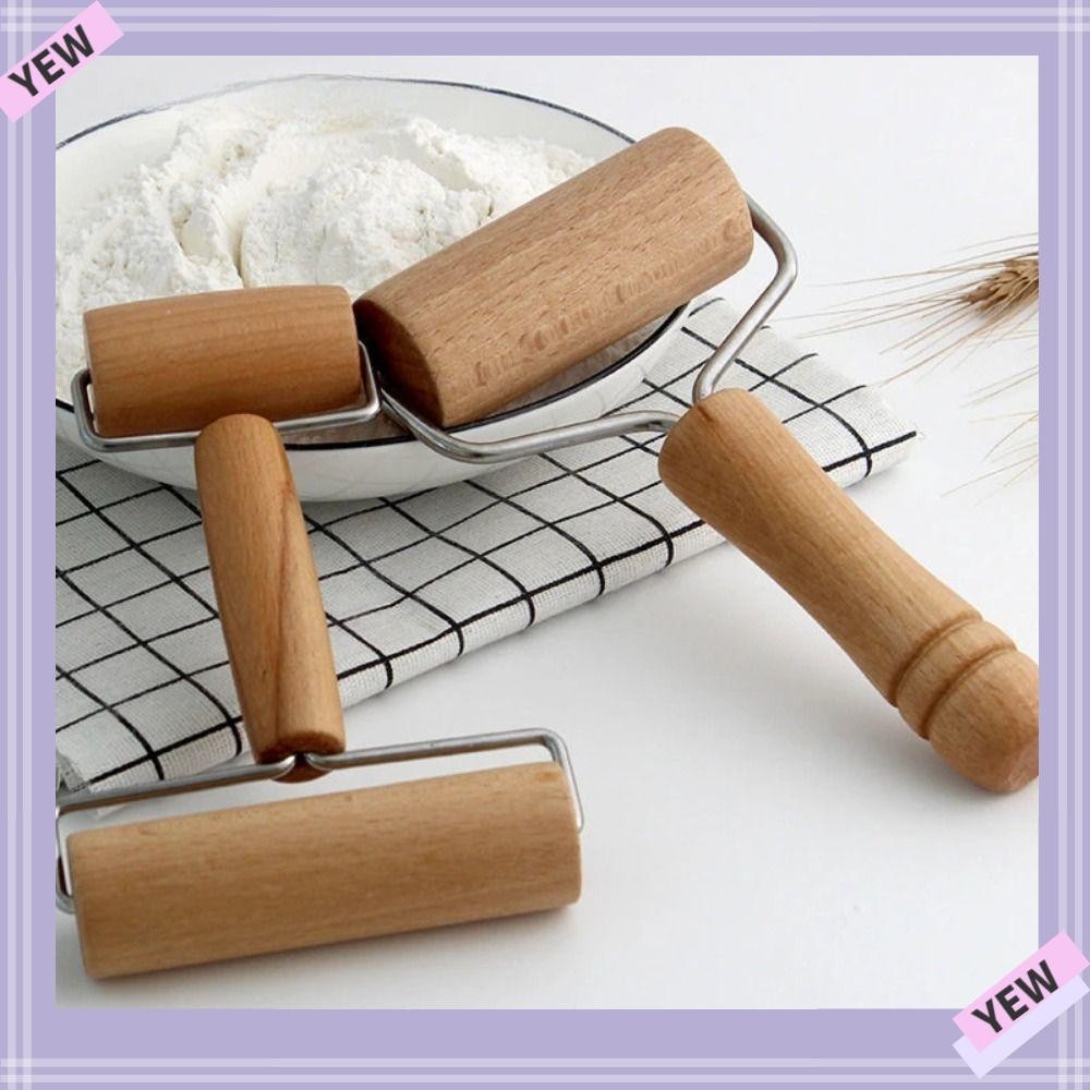 YYE Wood Rolling Pin, Fondant Roller Rolling Hand Dough Roller ...