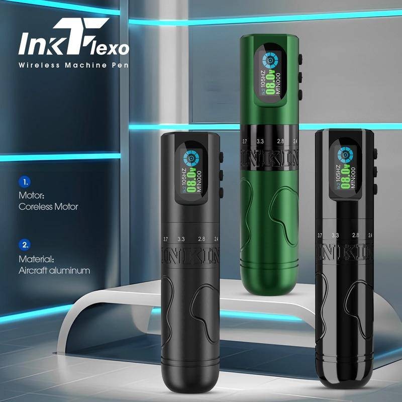 INKIN InkFlexo Wireless Tattoo Machine Pen 6 Adjustable Stroke Dotwork ...