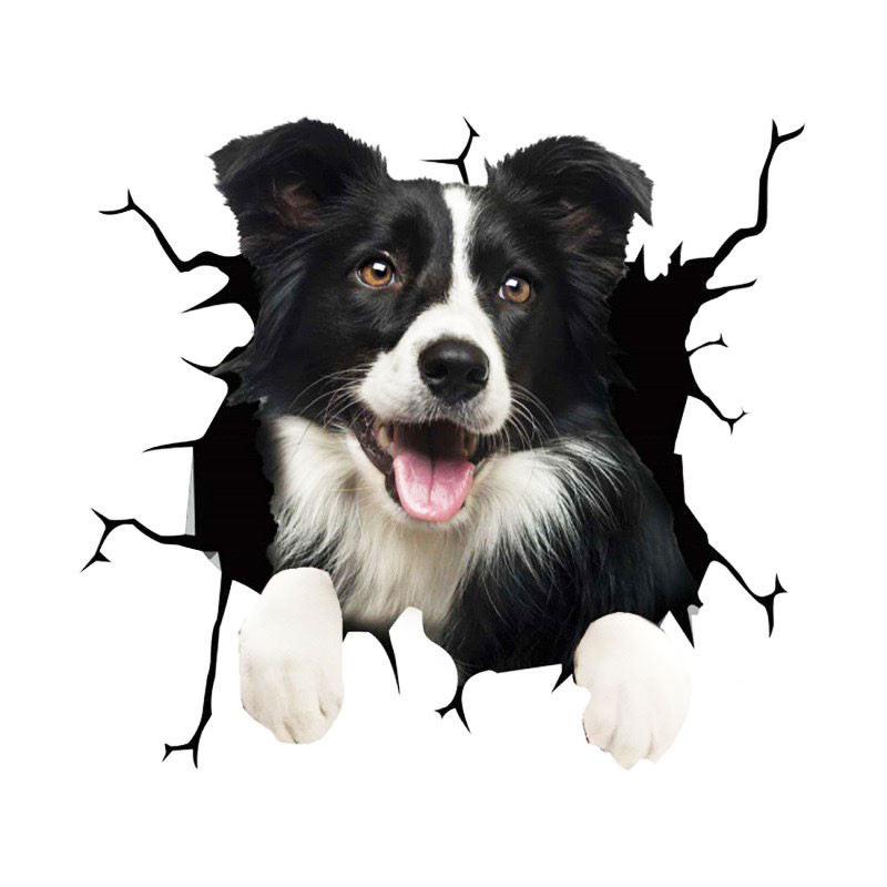 3D Dog Window Decals For Cars Funny Dog Decal Car Decoration Sticker ...