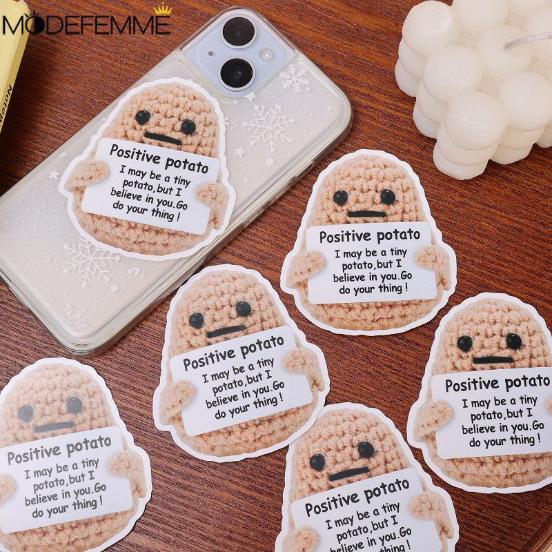 Positive Energy Mini Potato Sticker - Envelope Sealing Label ...