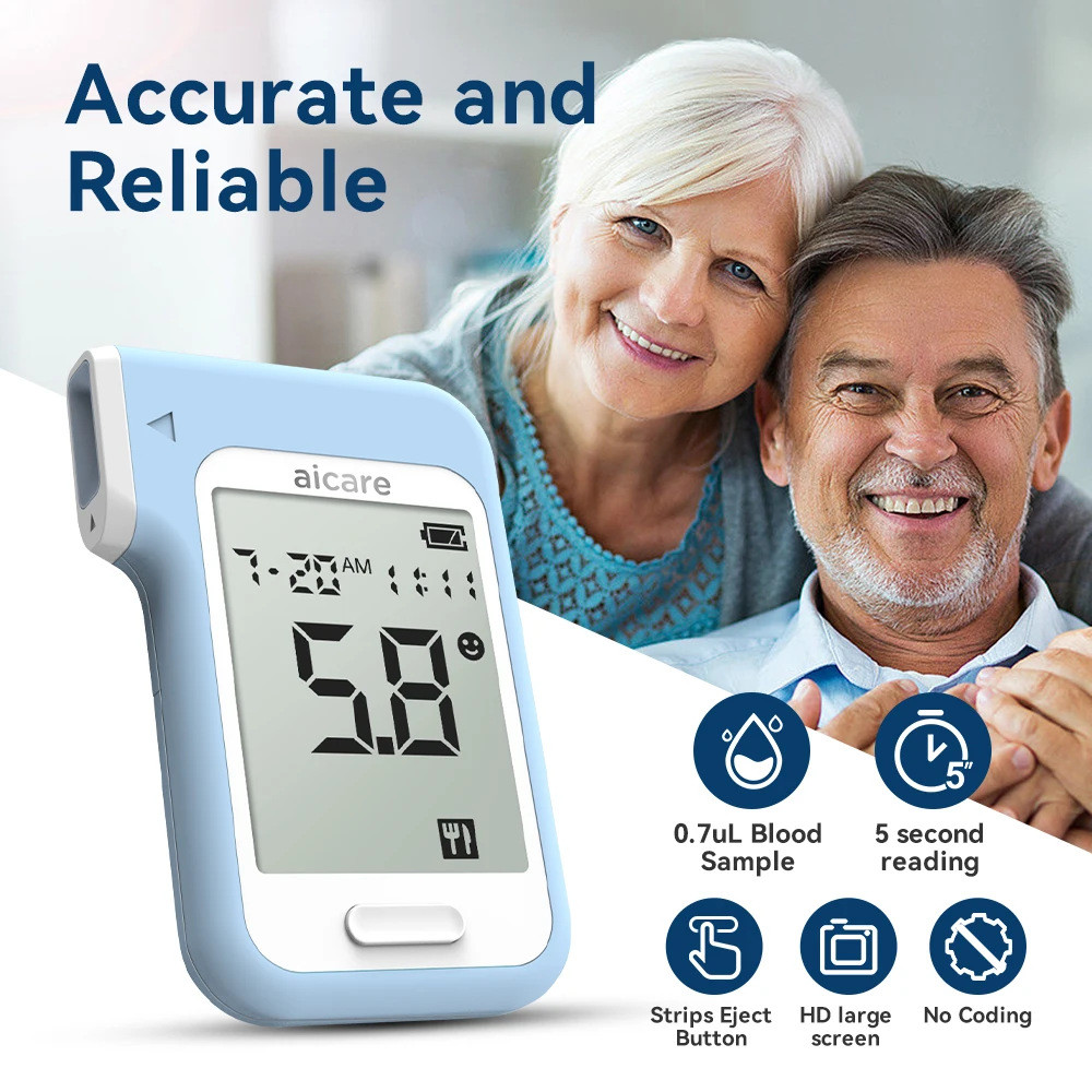 Blood glucose meter without code adjustment, blood glucose measuring ...