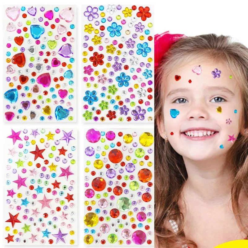 109-430+pcs Bling Gem Stickers Rhinestone Self Adhesive Jewel Sticker ...