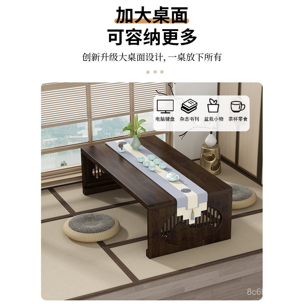 Folding Table Household Solid Wood New Chinese Bay Window Table ...