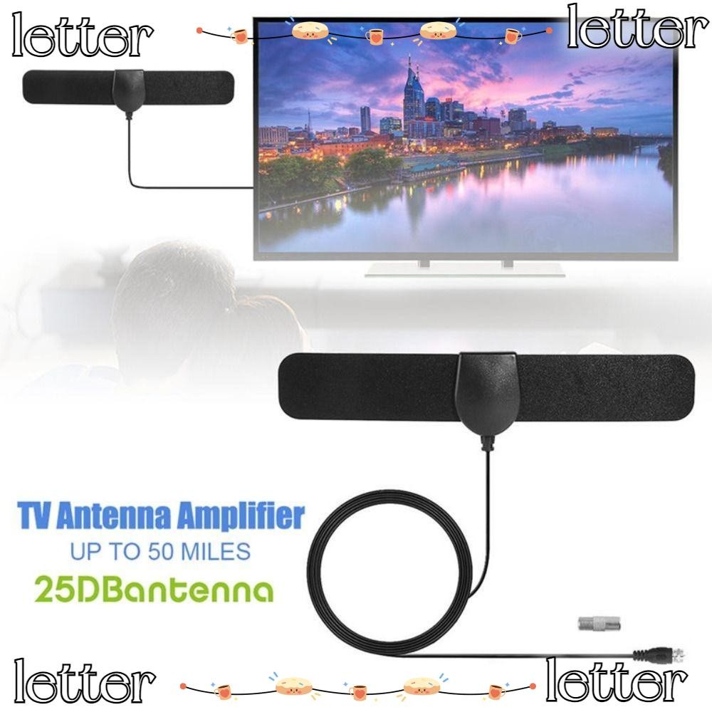 LETTER HDTV Antenna, Digital 4K TV Receiver, Protable Signal Enhancer ...
