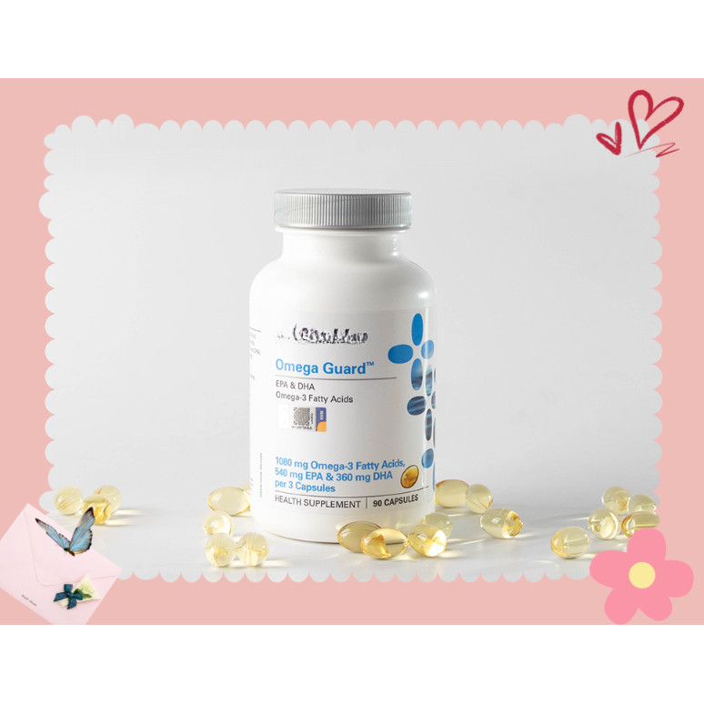 Omega Guard™ Purified, Concentrated Fish Oil (90 capsules / 30 servings ...