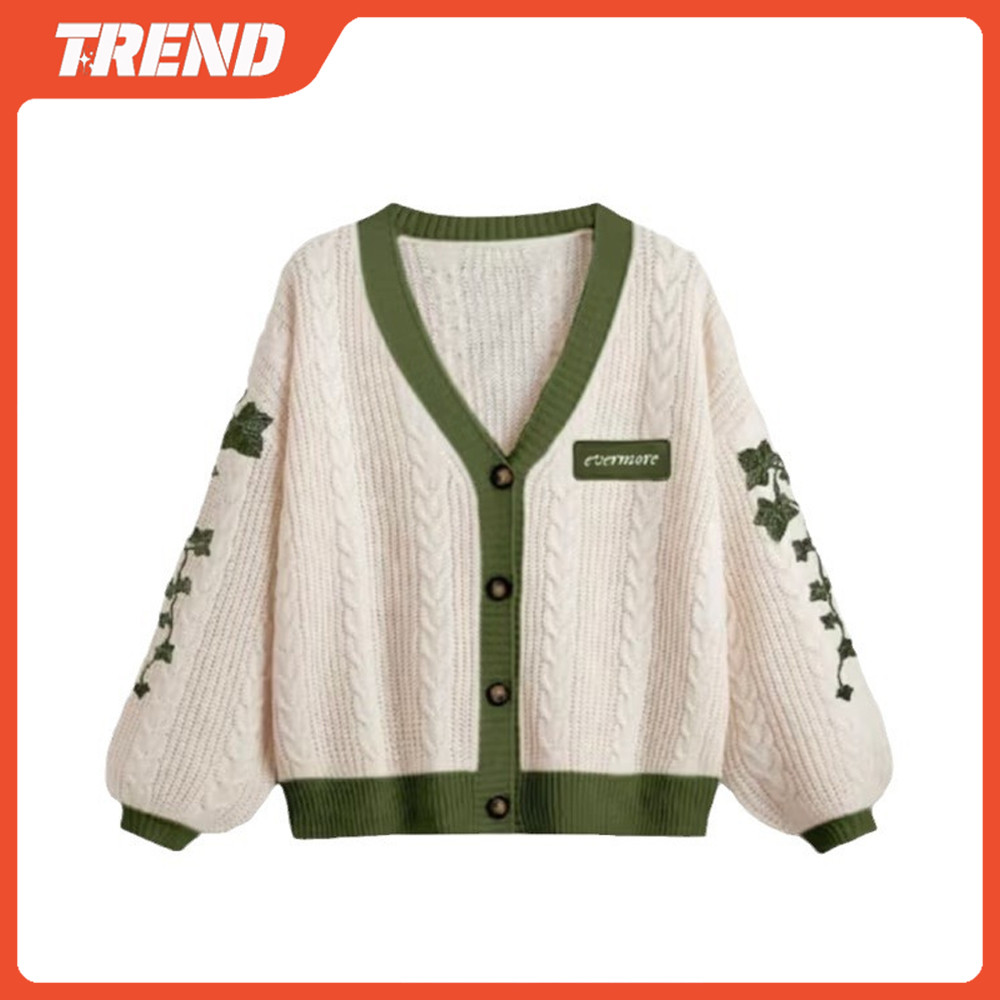 Taylor Swift evermore Merch Cardigan Vintage Embroiled Sweater Men and ...