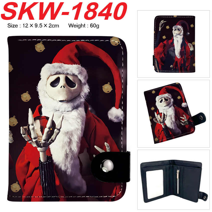 W2jw Nightmare Before Christmas PU Leather Concealed Buckle Flap Wallet ...