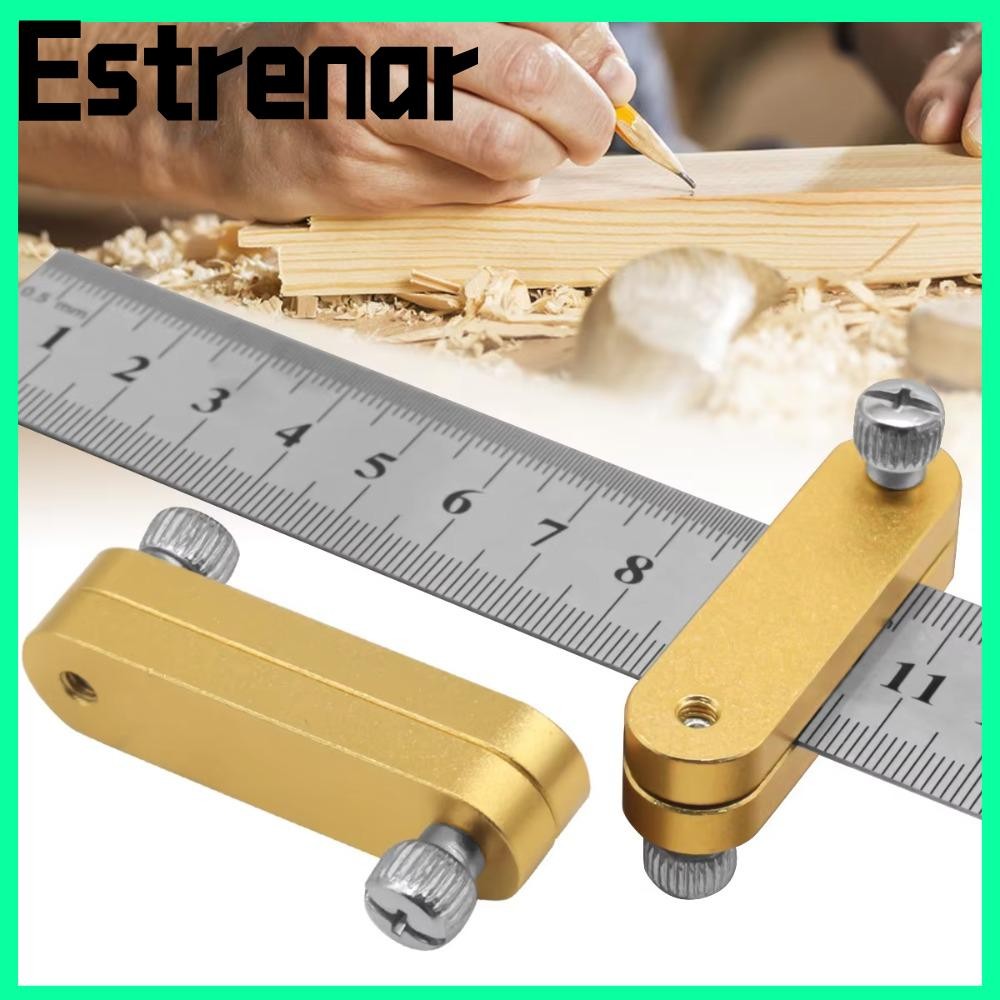 ESTRENAR Steel Ruler, Aluminium Alloy Positioning Block Scriber ...