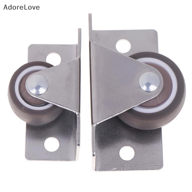 ADL 1/4Pcs Silent Rubber Casters, Drawer Wheels, For Furniture Kitchen ...