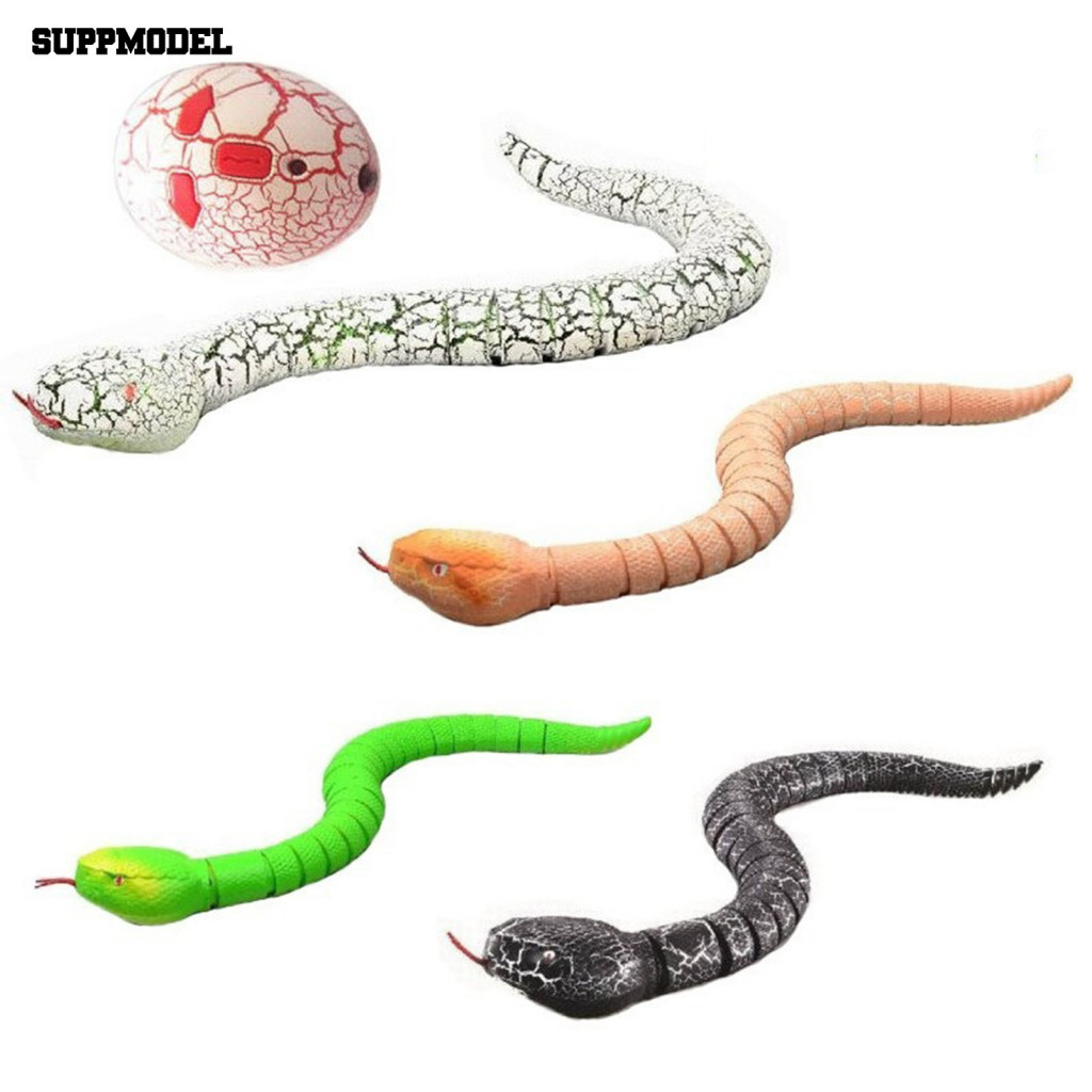 SM* Snake Model Toy Realistic Infrared Remote Control Snake Toy Fun ...