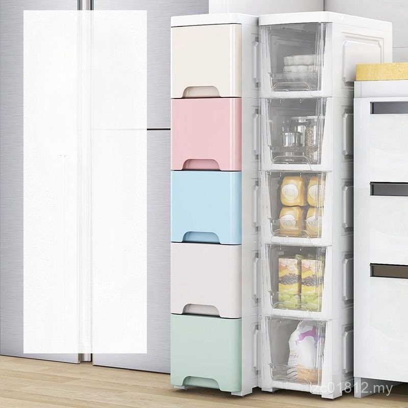 Drawer Locker Shelf Storage Cabinet Bathroom/Crack/Organize Storage Box ...