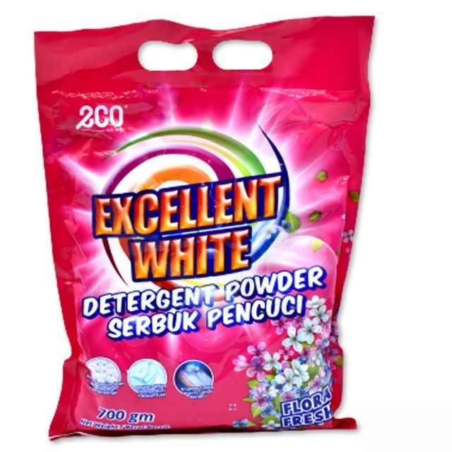 Sabun Pencuci Pakaian Eco Shop Excellent White Detergent Powder 700G ...