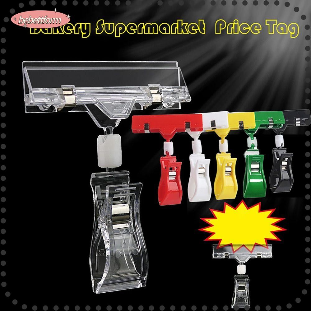 LIKE Price Label Tag Clip, Plastic Multifunctional Shelf Clamp, Durable ...