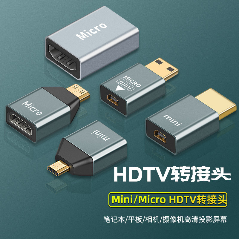 4K@60Hz Mini Micro HDMI Male to HDMI Female Adapter, HDMI 2.0 C-Type D ...