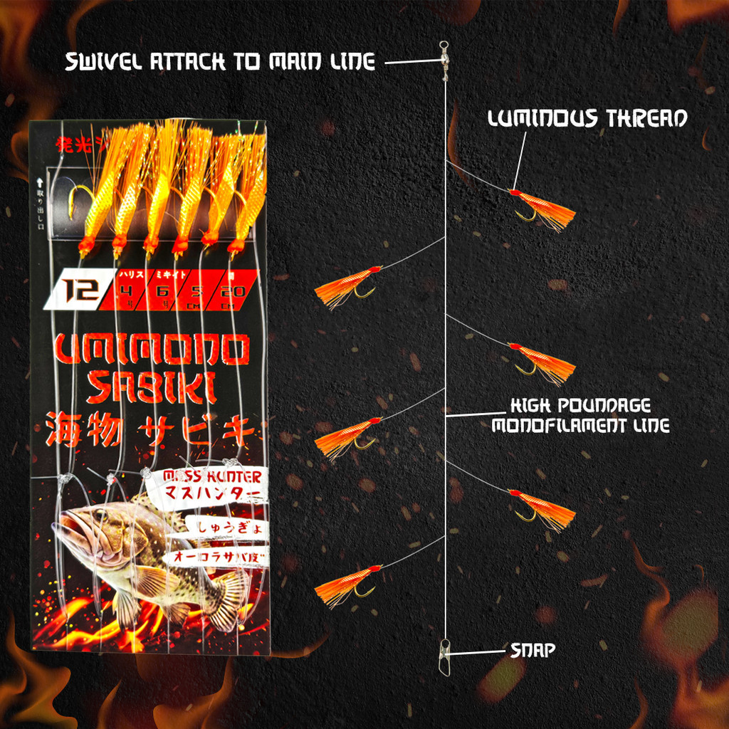 🇲🇾🔥TACHI Apollo Rig Live Bait Fishing Laut UkiUki Pantai Bottom ...