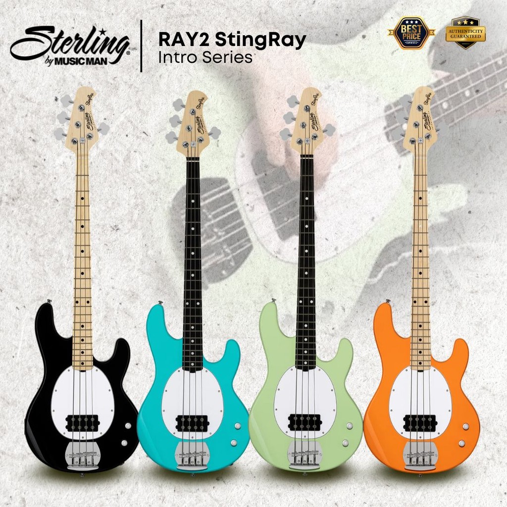 Sterling RAY2 StingRay Intro Series Electric Bass ( STRRAY2-M1 ...