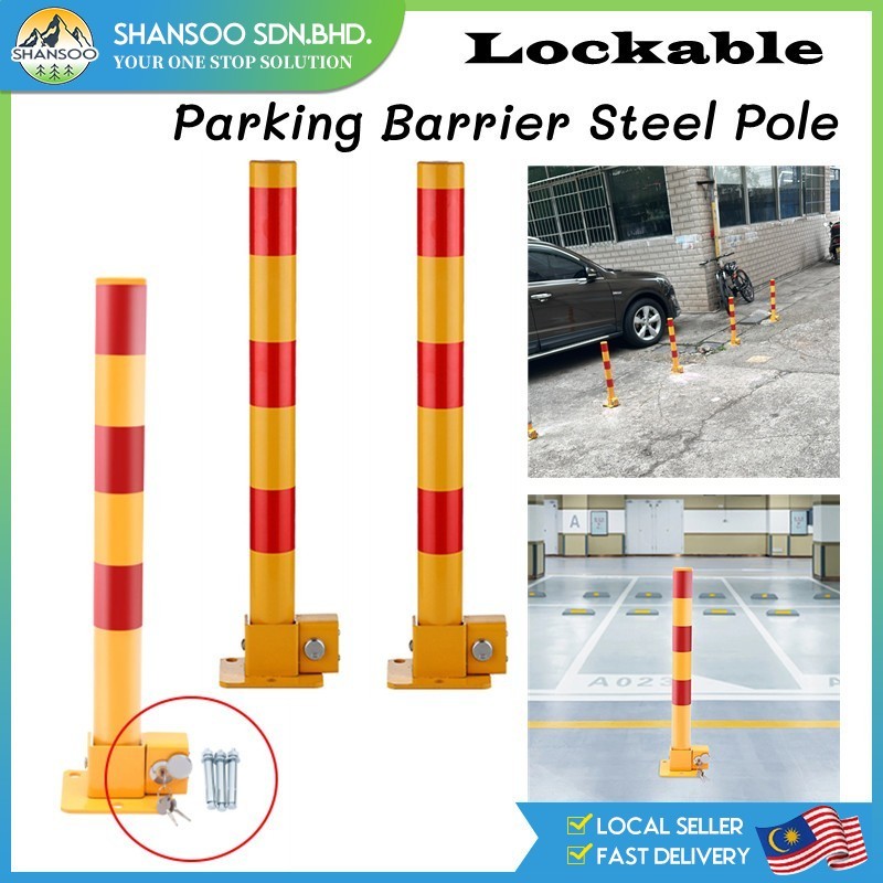 Parking Barrier Steel Pole Vehicle Security Car Bollard Safety Post ...