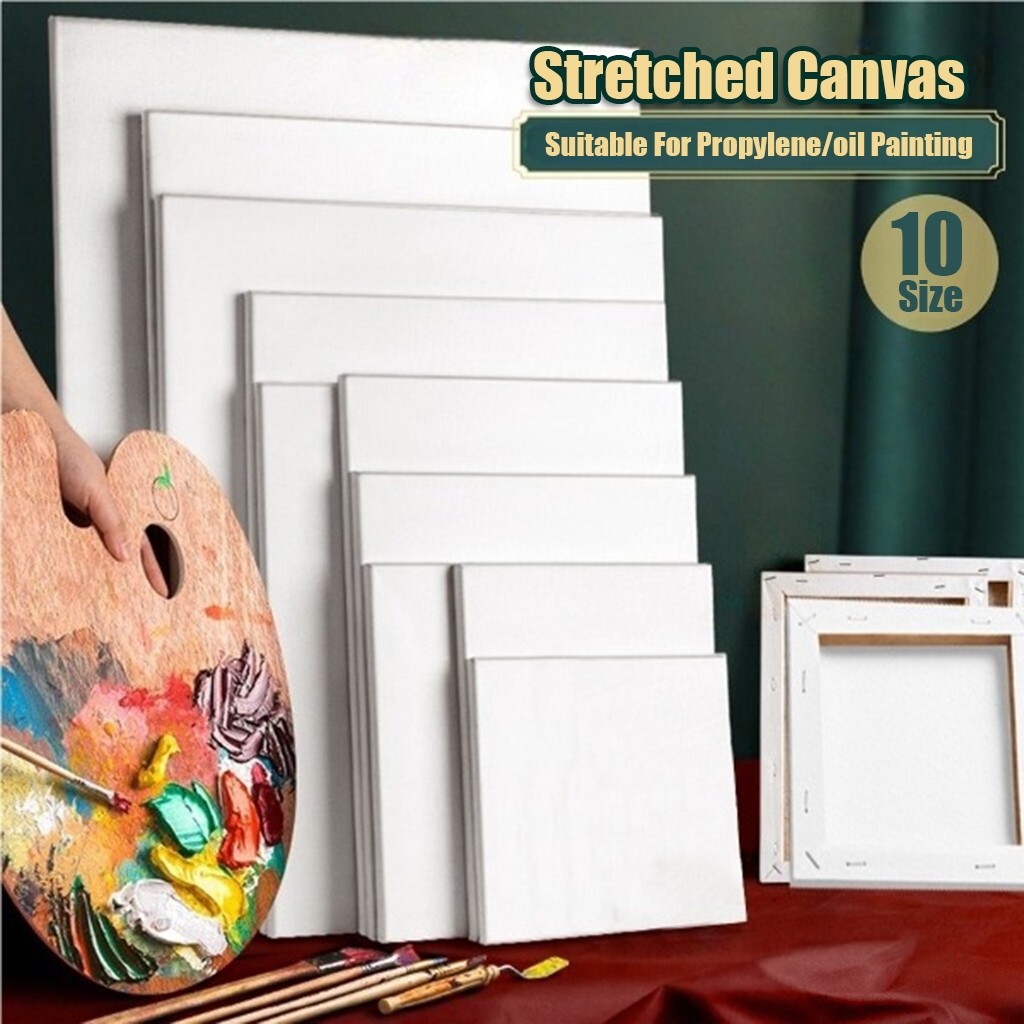 Oil Painting Blank Canvas, Pure Cotton Canvas, Solid Wood Frame ...