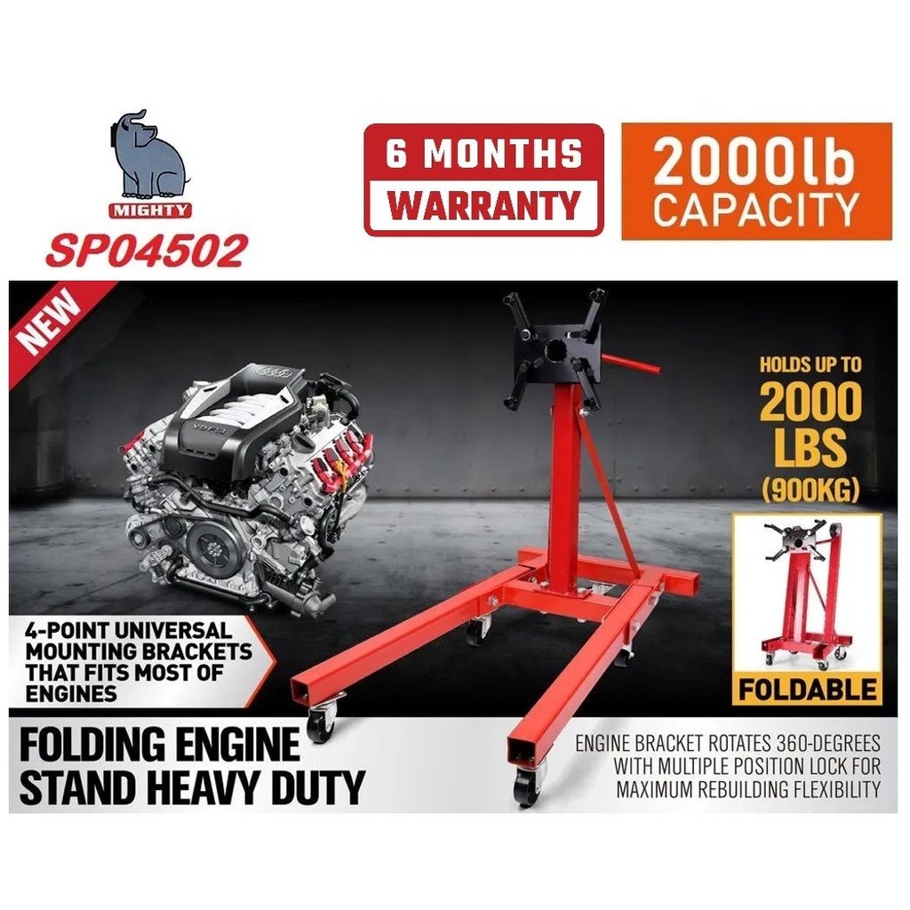 Mighty SP04502 Heavy Duty Folding Type Engine Stand 2,000lbs / 900kg | Shopee Malaysia