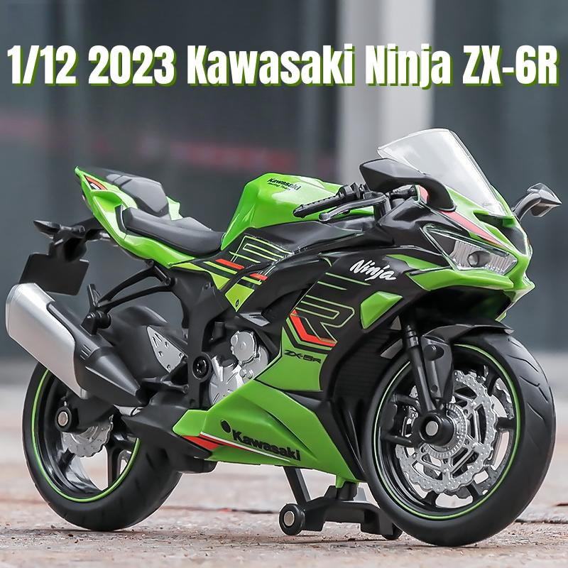 RMZ 1:12 Kawasaki Ninja ZX-6R Scale Motor Alloy Diecast Motorcycle ...