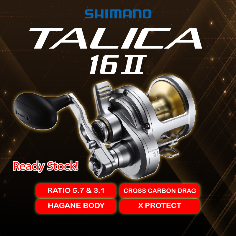 SHIMANO TALICA 16 2 SPEED 2023 MODEL Fishing Reel Jigging Botom ...
