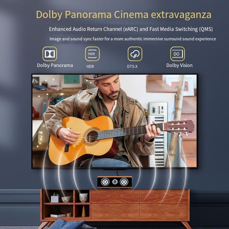 Hdmi2.1 Version 8K TV Computer Monitor Data Cable Projector Connection ...