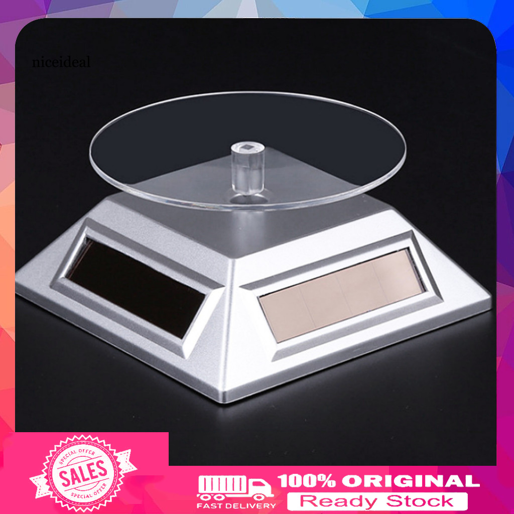 [Nice] Solar Display Stand 360 Degrees Rotation Energy-Saving ABS ...