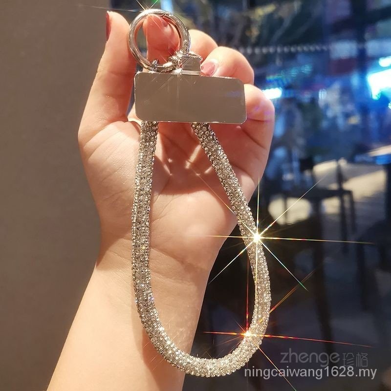 Full Diamond Mobile Phone Lanyard Women's Light Luxury Small Fragrance ...