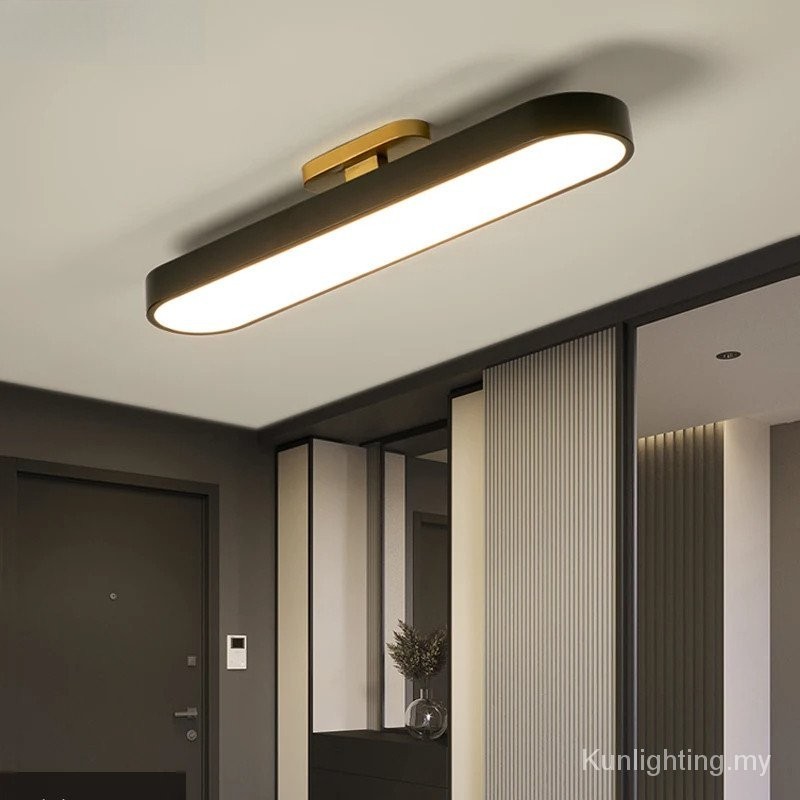 Modern 360 Degree Rotation Led Celling Lights Black Walkway Aisle Lamps ...