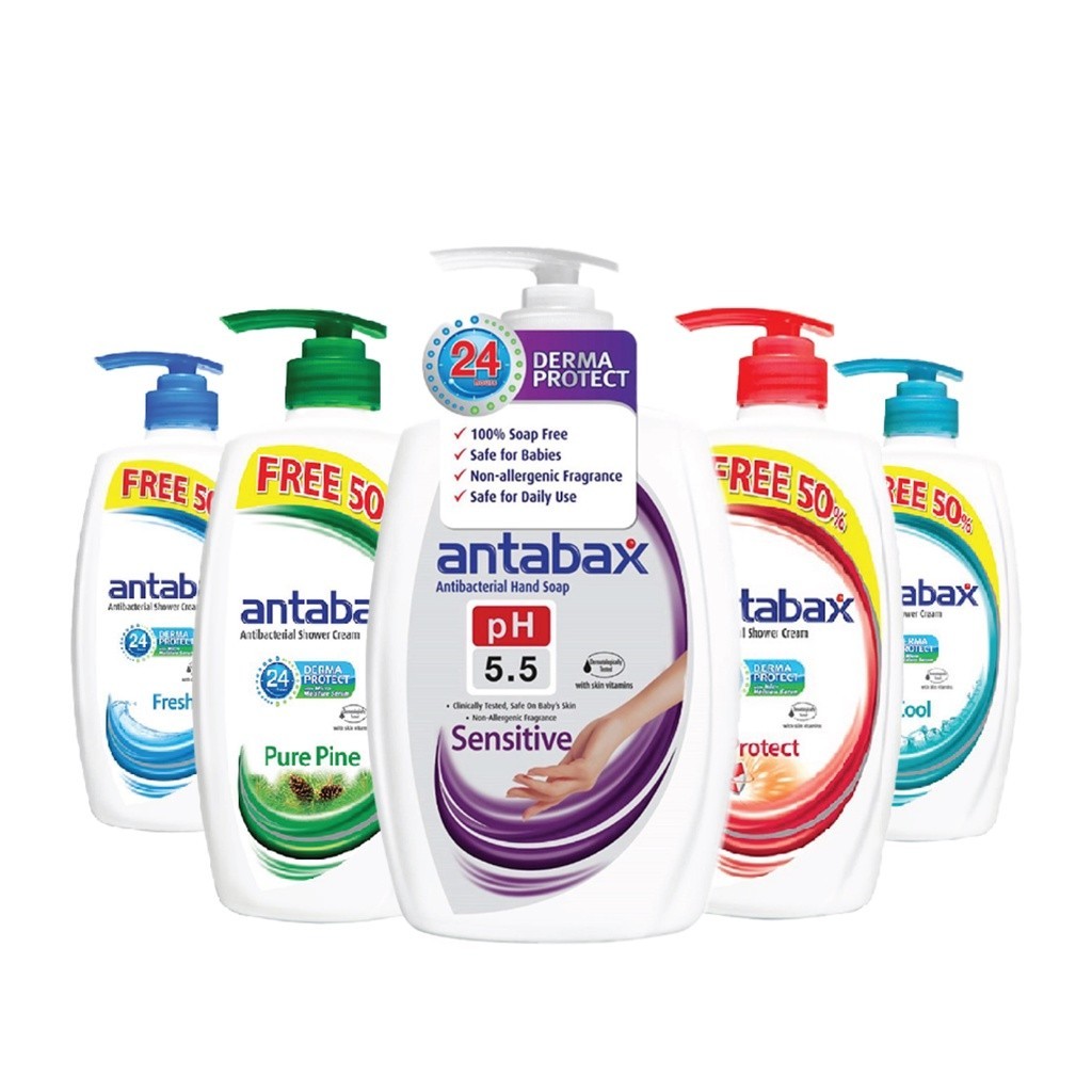 Antabax Shower Cream 650ml Pure Pine Protect Fresh Nature Cool Gentle ...