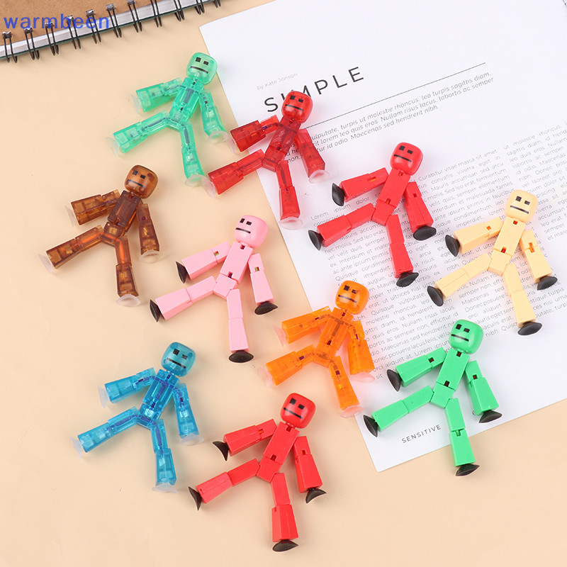 (warmbeen) Suction Cup Stickbot Toys Sticky Robbot Toys For Boys Stick ...