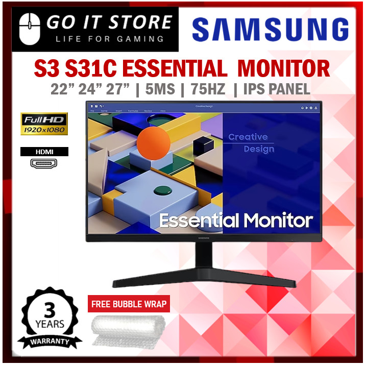 SAMSUNG 24" / 27" / 32" ODYSSEY G3 GAMING MONITOR - LS27AG320NEXXM ...