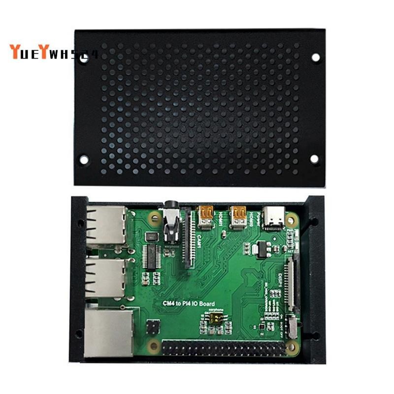 1 Set Cm4 To Pi4b Adapter Expansion Board Metal Casefan Kit For Raspberry Pie Cm4 Io Backplane 