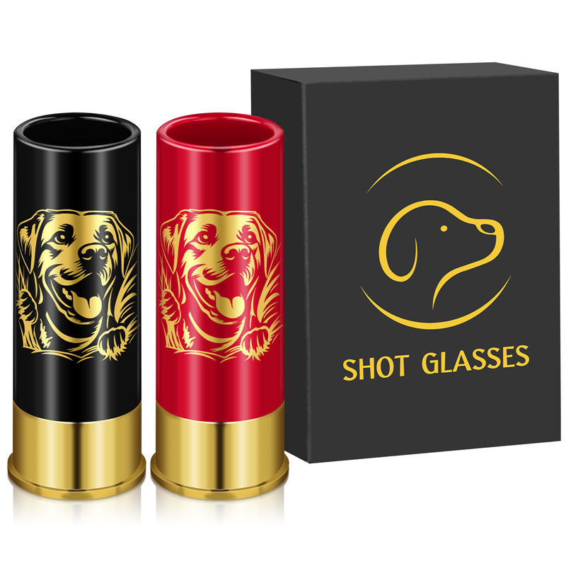 12GA Small Bullet Shot Cups Set Labrador Retriever Design Plastic Shot ...
