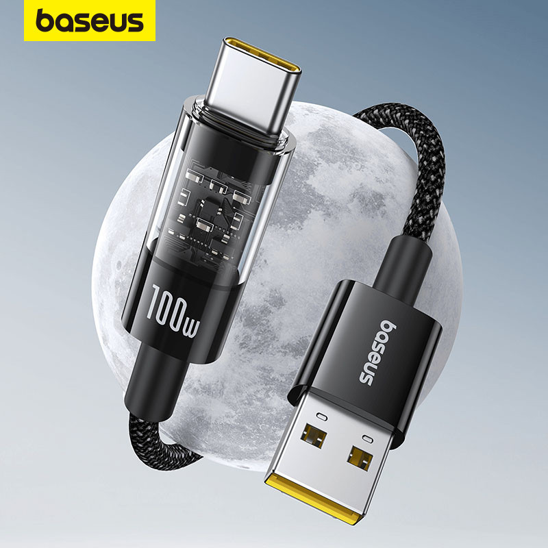 Baseus Gem Series 100W USB To Type-C Fast Charging Cable Low Temperature Charging 6A High ...