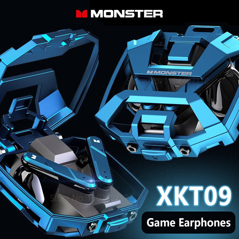 Monster XKT09 Wireless Bluetooth 5.2 Earphones TWS Gaming Earbuds Bass ...