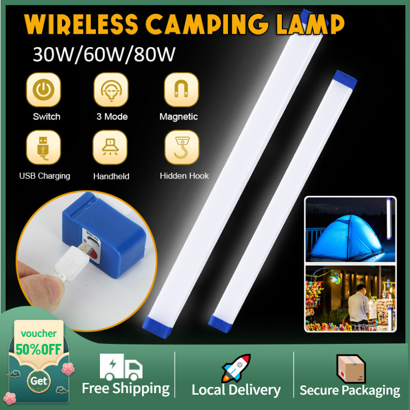 LED Light Tube USB Rechargeable Emergency Light LED Lithium Battery ...
