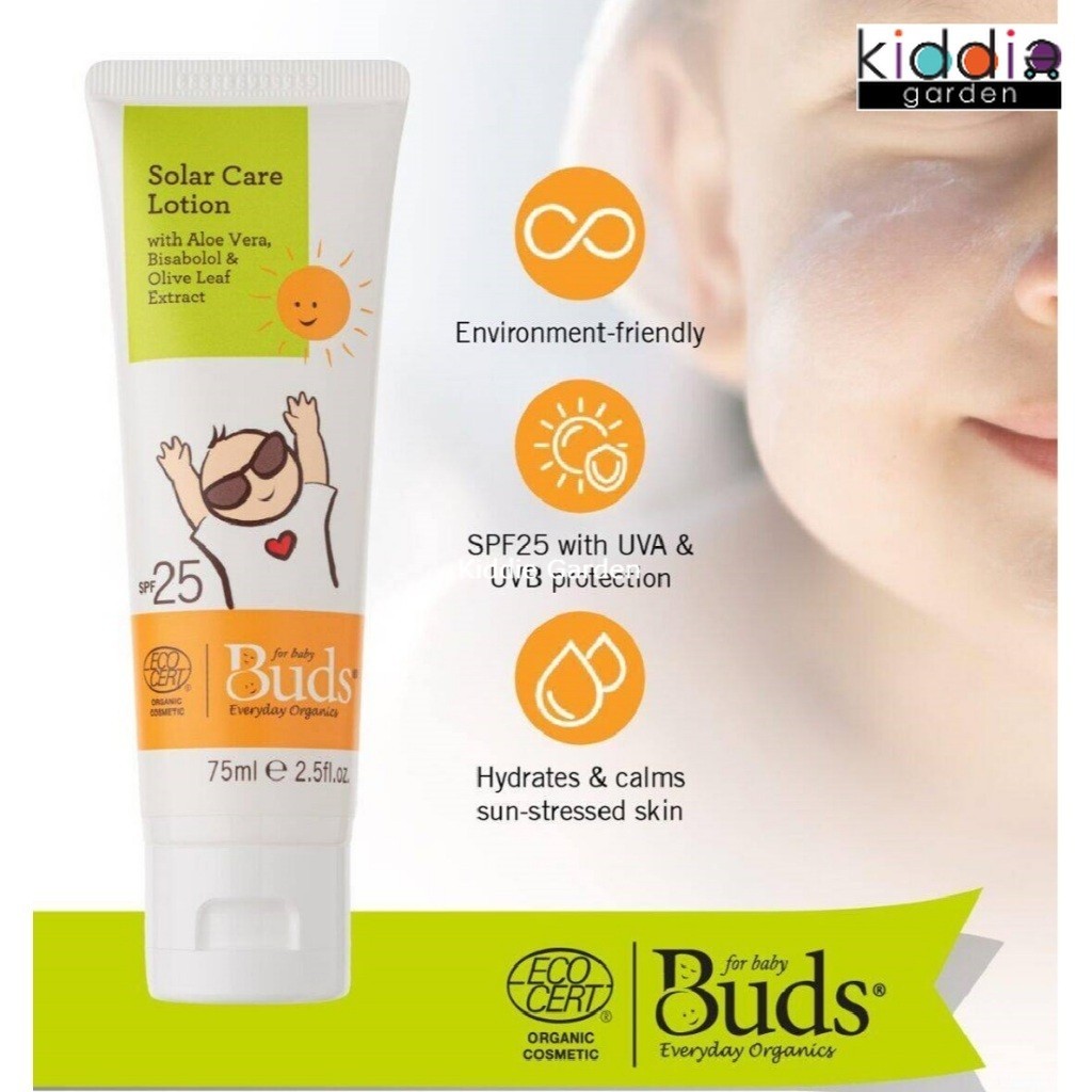 Buds Organics Solar Care Lotion (75ml) Baby Sun Lotion Kids Sun Screen ...