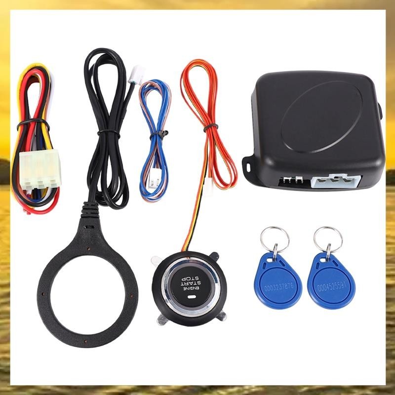 (Z H C T)Smart RFID Car Alarm System Push Engine Start Stop Button Lock ...