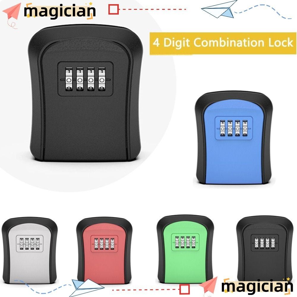 MAGIC 4 Digit Combination Lock, Anti-theft Engineering Plastic Key Safe ...