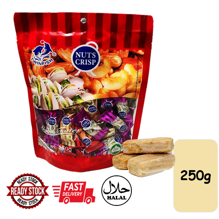 [Viral] Twinfish Nut Crisp 250g Peanut Candy Traditional (Kacang Tumbuk ...