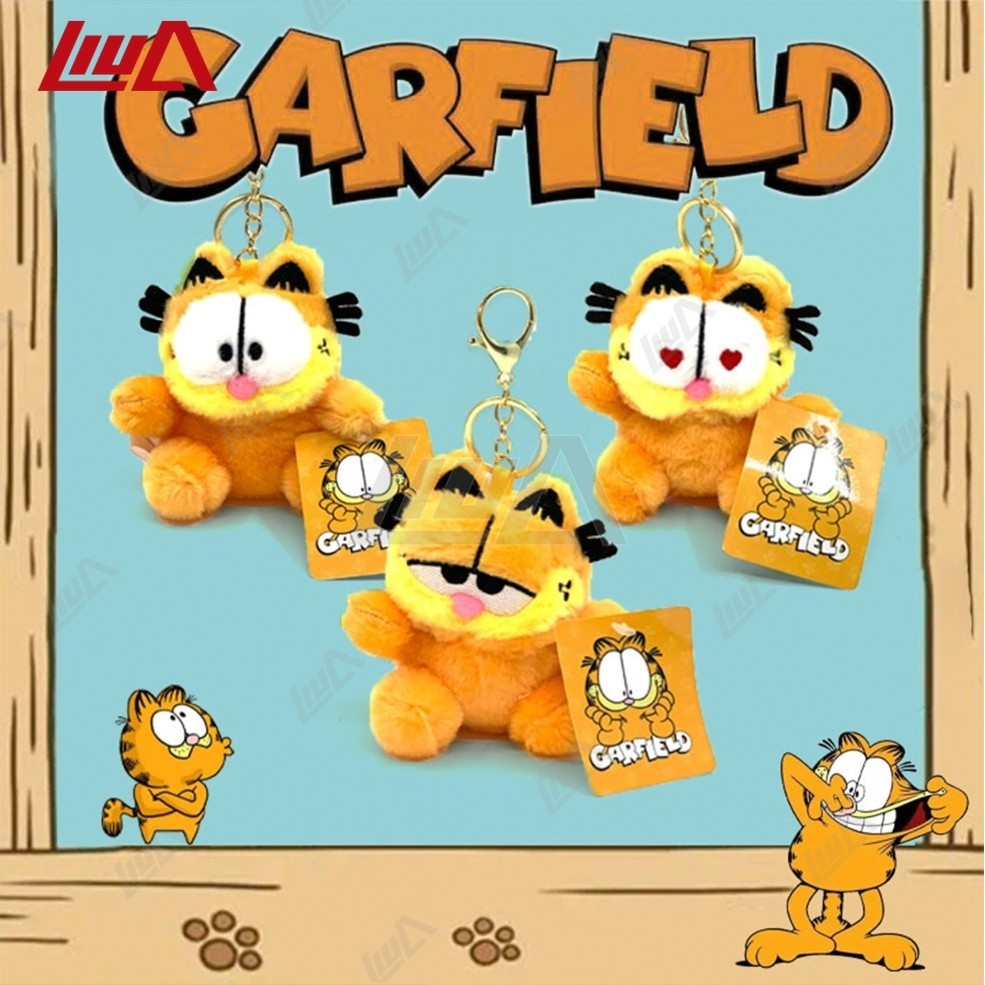Garfield Plush Keychain, Cartoon Garfield Plush Anime Garfield Plush ...
