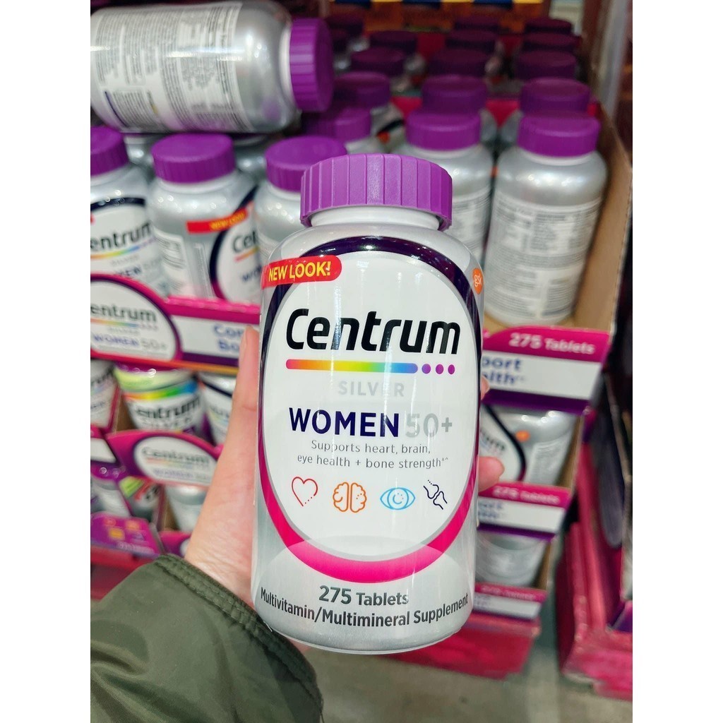 Centrum Silver 50+ multivitamin for women from America, bottle of 275 ...