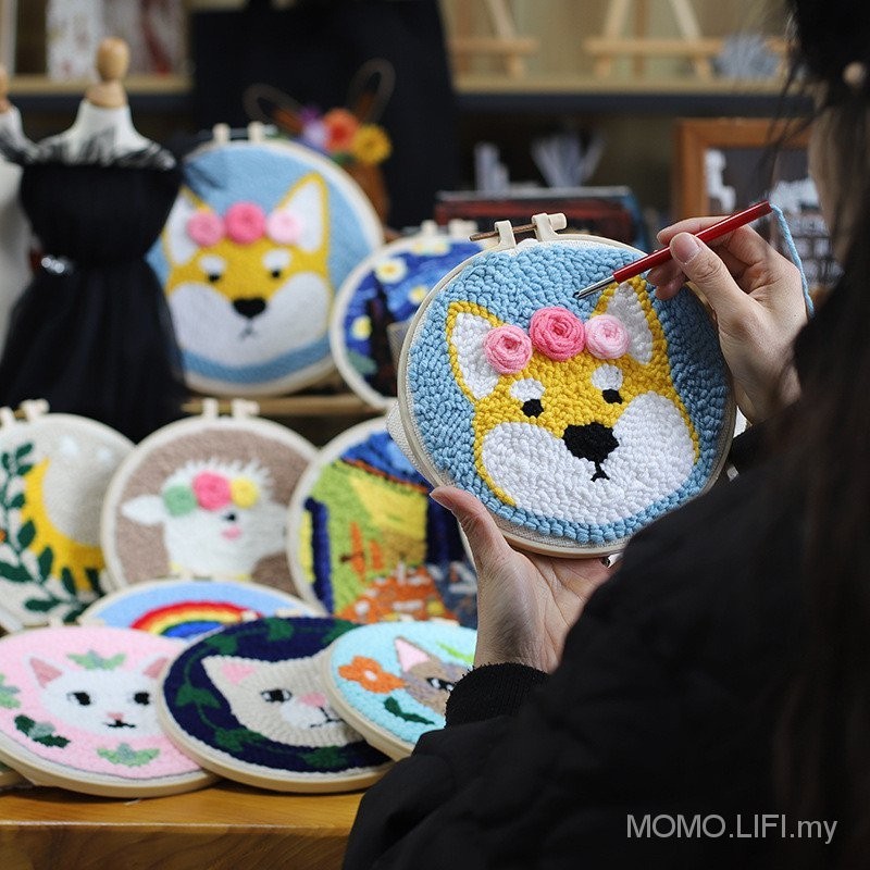 Original Stamp Embroidery New Style Handmade diy Embroidery Animal Embroidery Material Pack ...