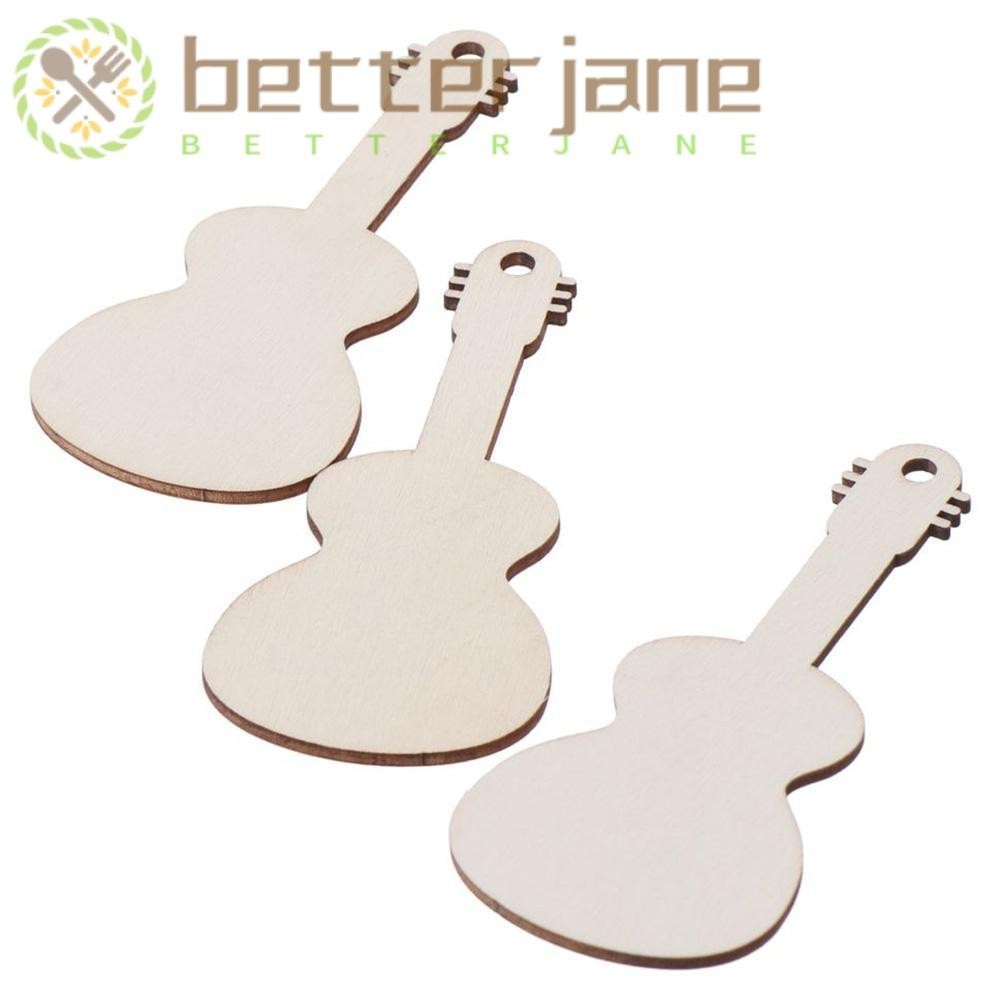 BETTER-JANE 20pcs Wooden Cutouts, with Hanging Hole with Hemp Ropes ...