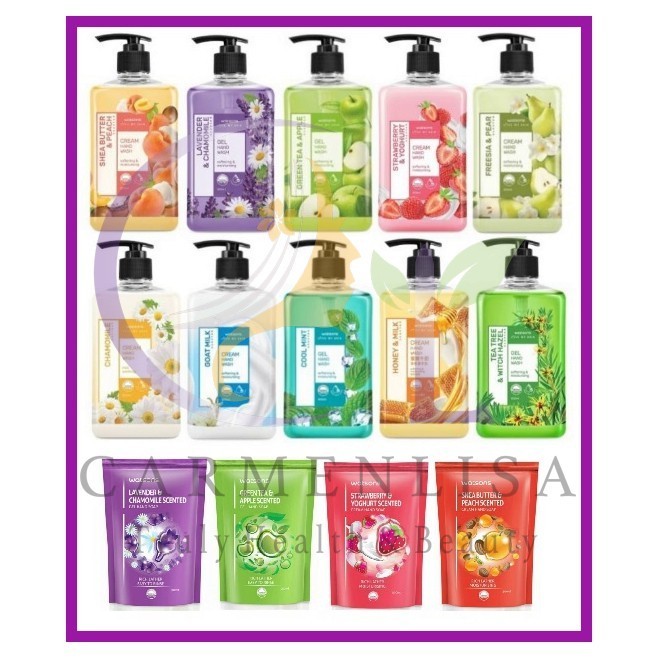 Watsons Watson Gel Hand Wash/Hand Soap Cream Gel 500ml | Shopee Malaysia