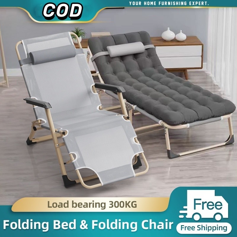 Folding Beds on Foldable Bed Frame with Mattress Single Bed Foam Office ...